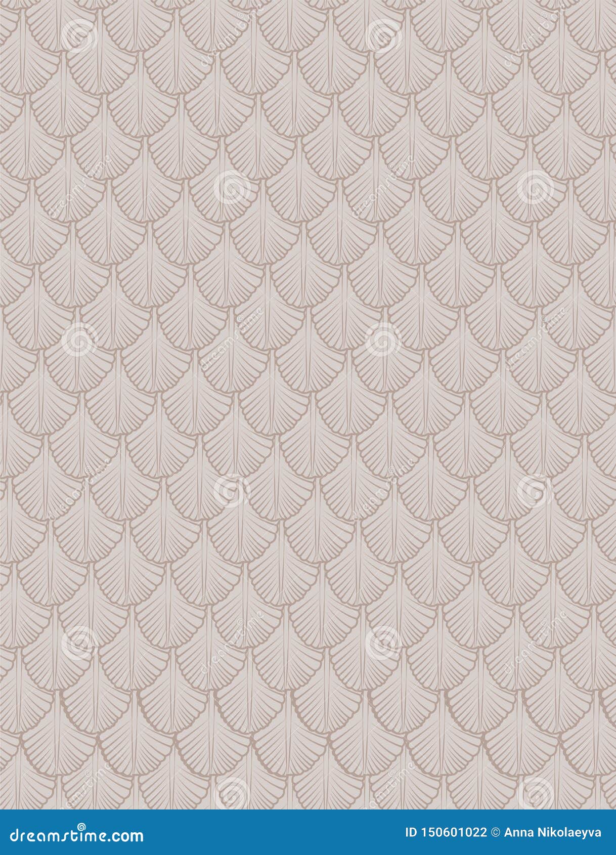Pattern. Seamless Background. Scale. Pink Shells. Stock Vector ...
