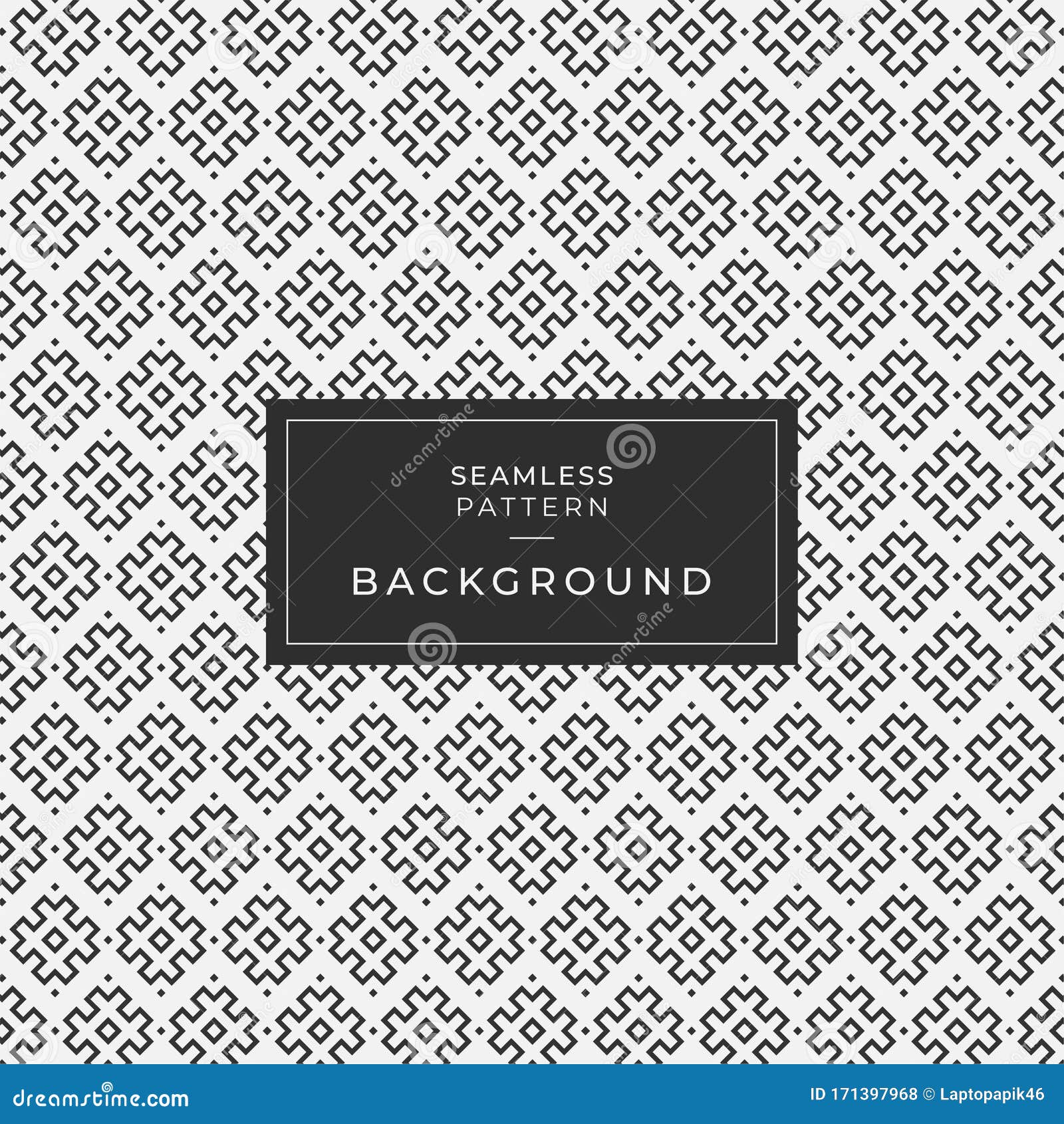 Black Outline Flower of Life Sacred Rectangle Geometry Vector Seamless ...