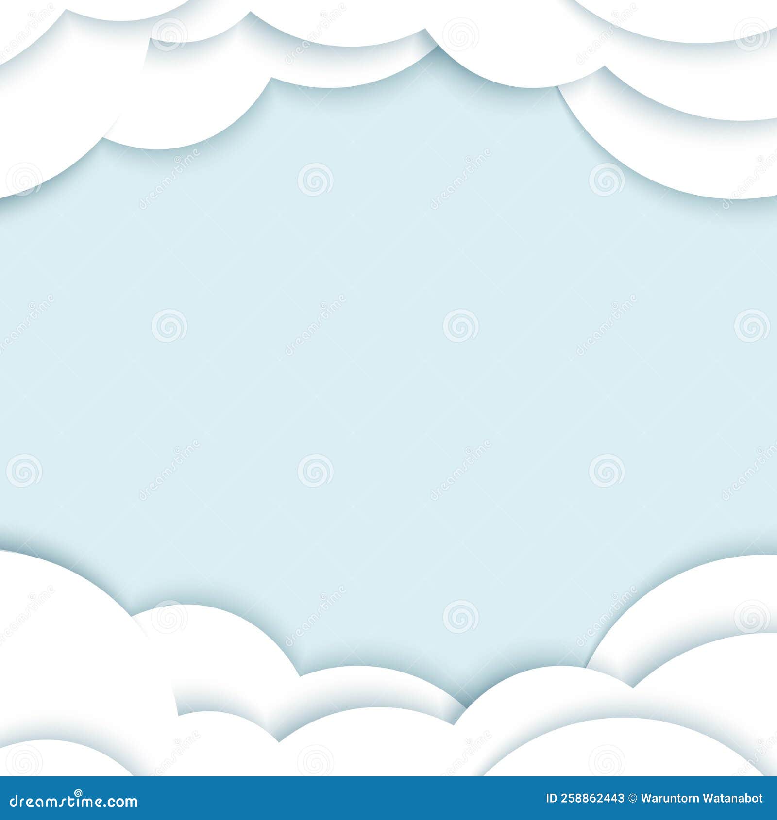 Cloudy Sky Paper Texture Design Banner Background Stock Vector ...