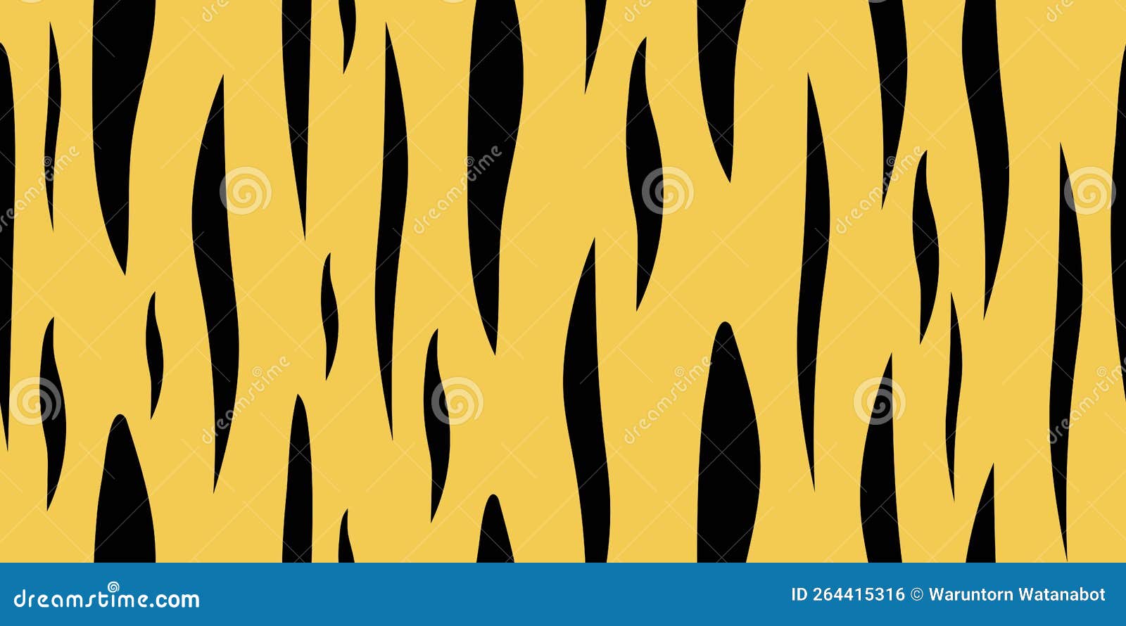 Animal Tiger Line Art Banner Background Pattern Stock Vector ...