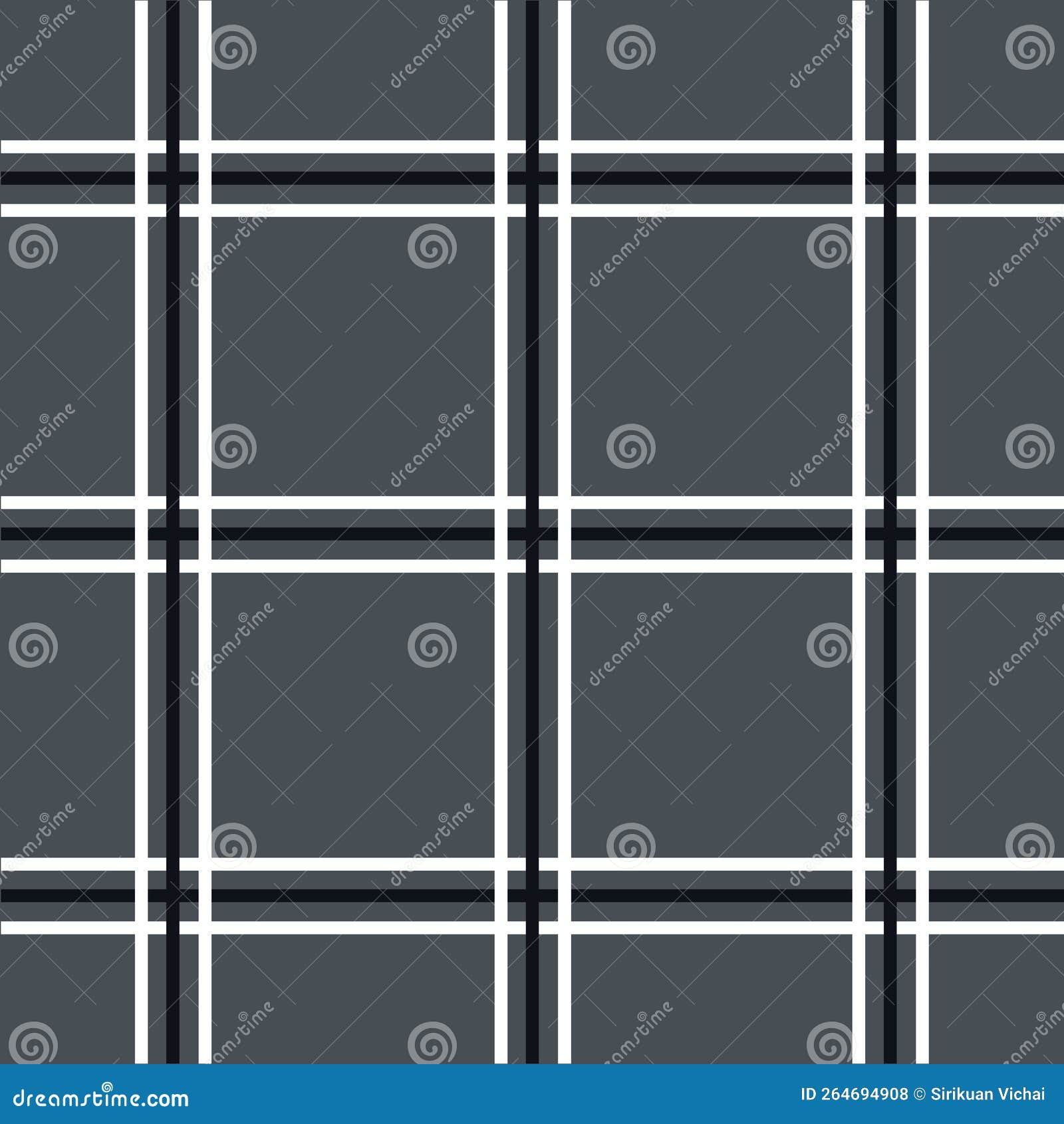 Window Pane Plaid Seamless Pattern White Gray Stock Illustration ...