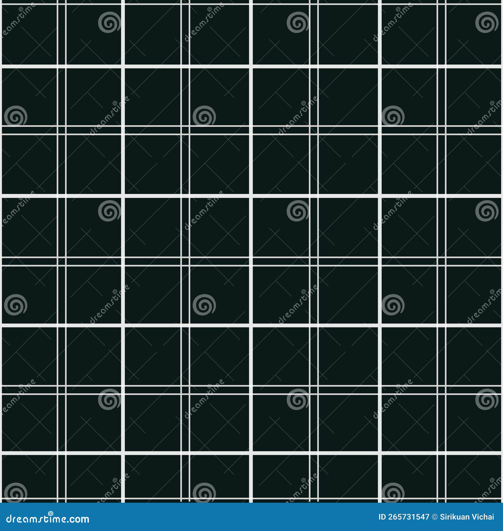 Window Pane Plaid Seamless Pattern Black and White Stock Illustration ...