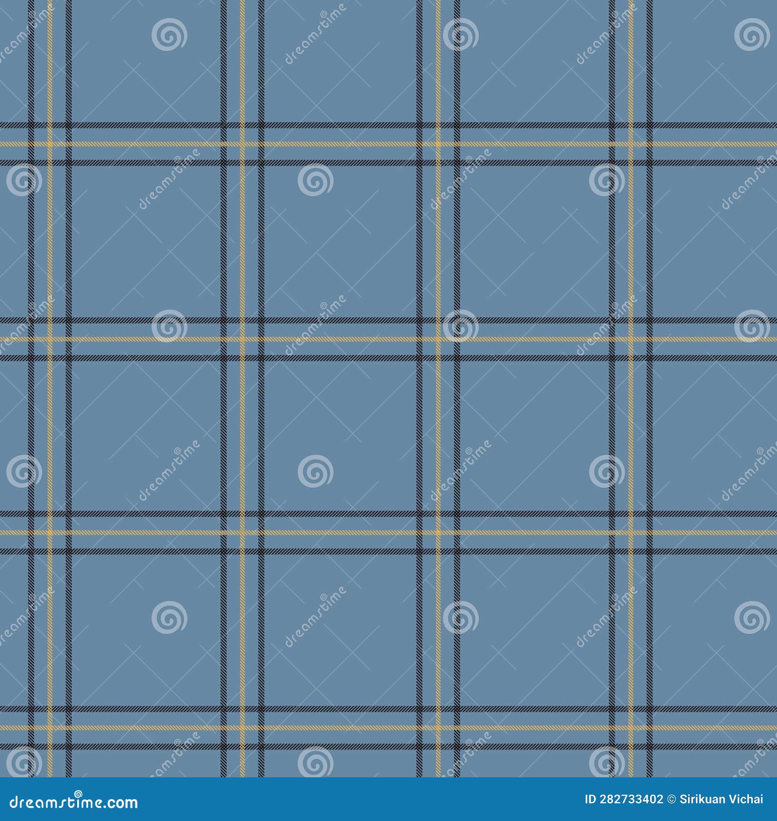 Window Pane Plaid Seamless Pattern, Blue and Black, Pattern 29 6 2023 ...