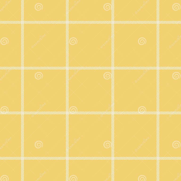 Window Pane Plaid Seamless Pattern, White and Yellow, Pattern 14 7 2023 ...