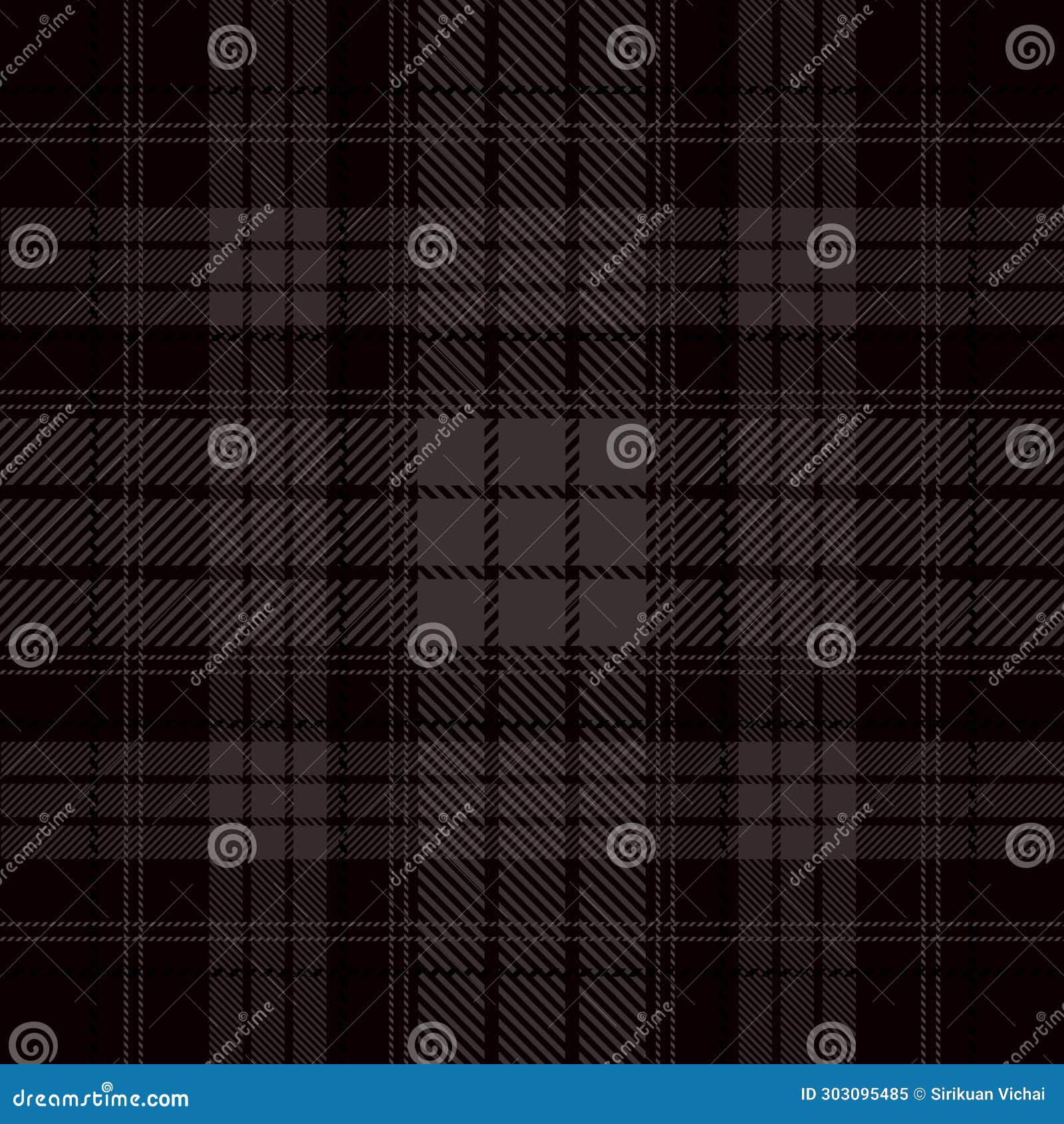 Tartan Seamless Pattern, Grey , Black Stock Illustration - Illustration ...