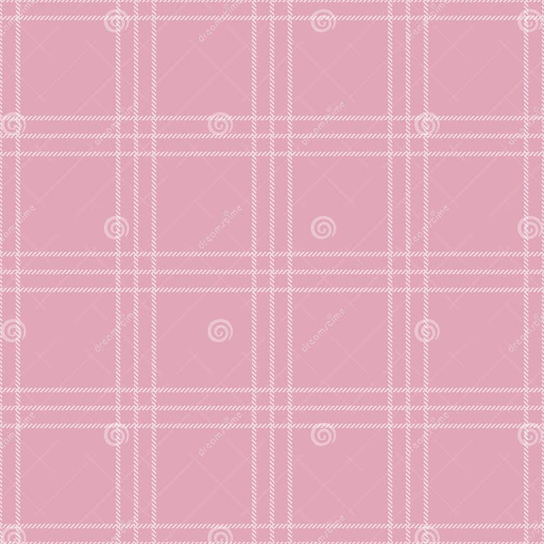 Window Pane Plaid Seamless Pattern, Pink , White , Stock Illustration ...