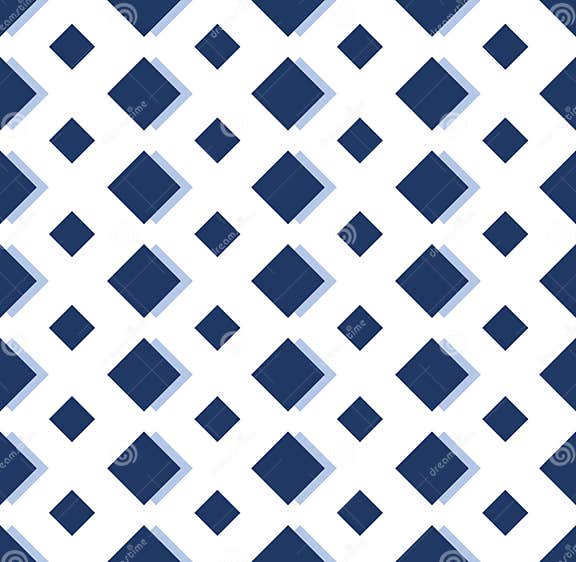Seamless Geometric Pattern, Blue Diamond Checkerboard Repeat Pattern ...