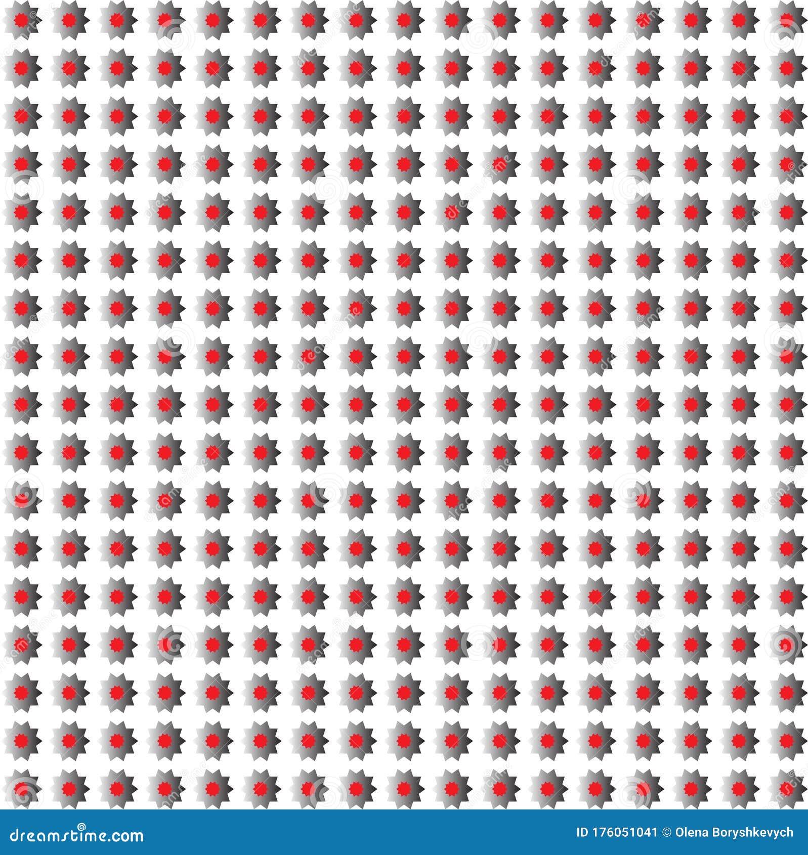 Pattern with Abstract Asterisks on White Surface Stock Vector ...