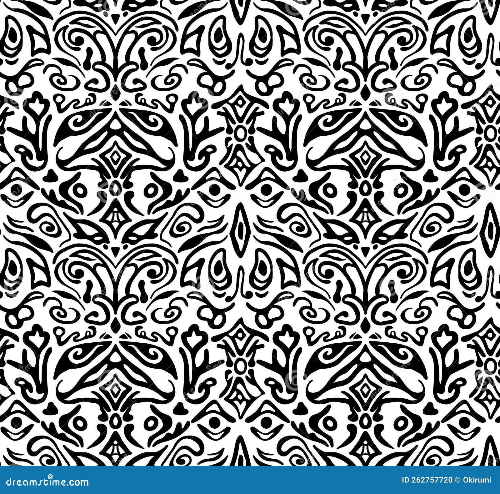 Pattern Abstract Black and White Design Image Stock Illustration ...