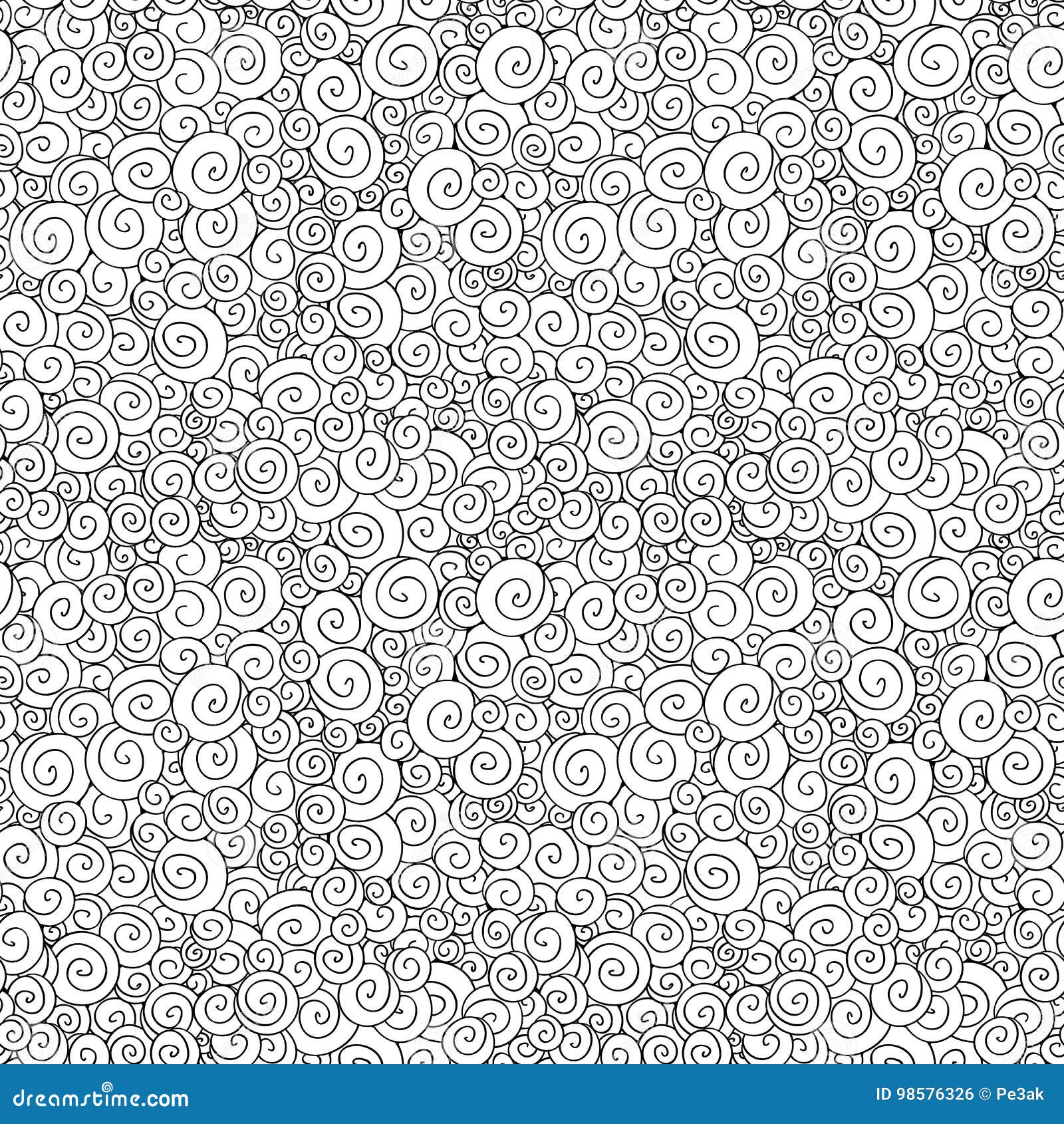 Pattern with Abstract Leaf . Coloring Book Page Stock Vector ...