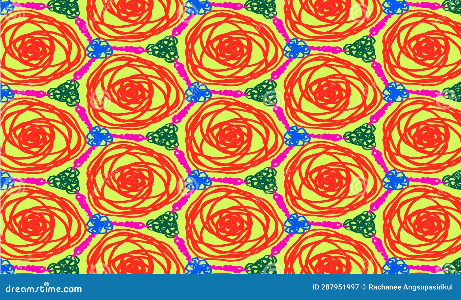 Abstract Line Shape Flower Texture Background Pattern. Stock Vector ...