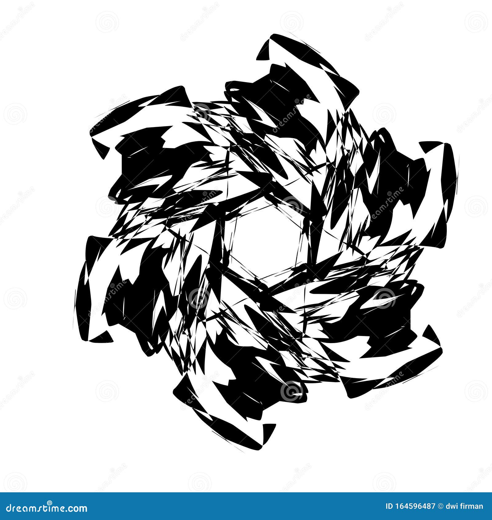 Pattern Abstract Spinning on White Background Stock Illustration ...