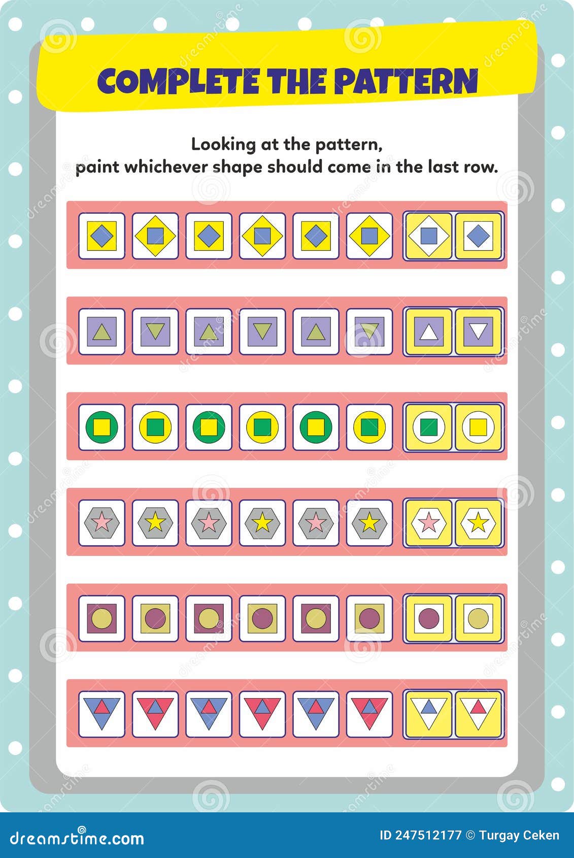 Pattern activity for kids stock illustration. Illustration of paper ...