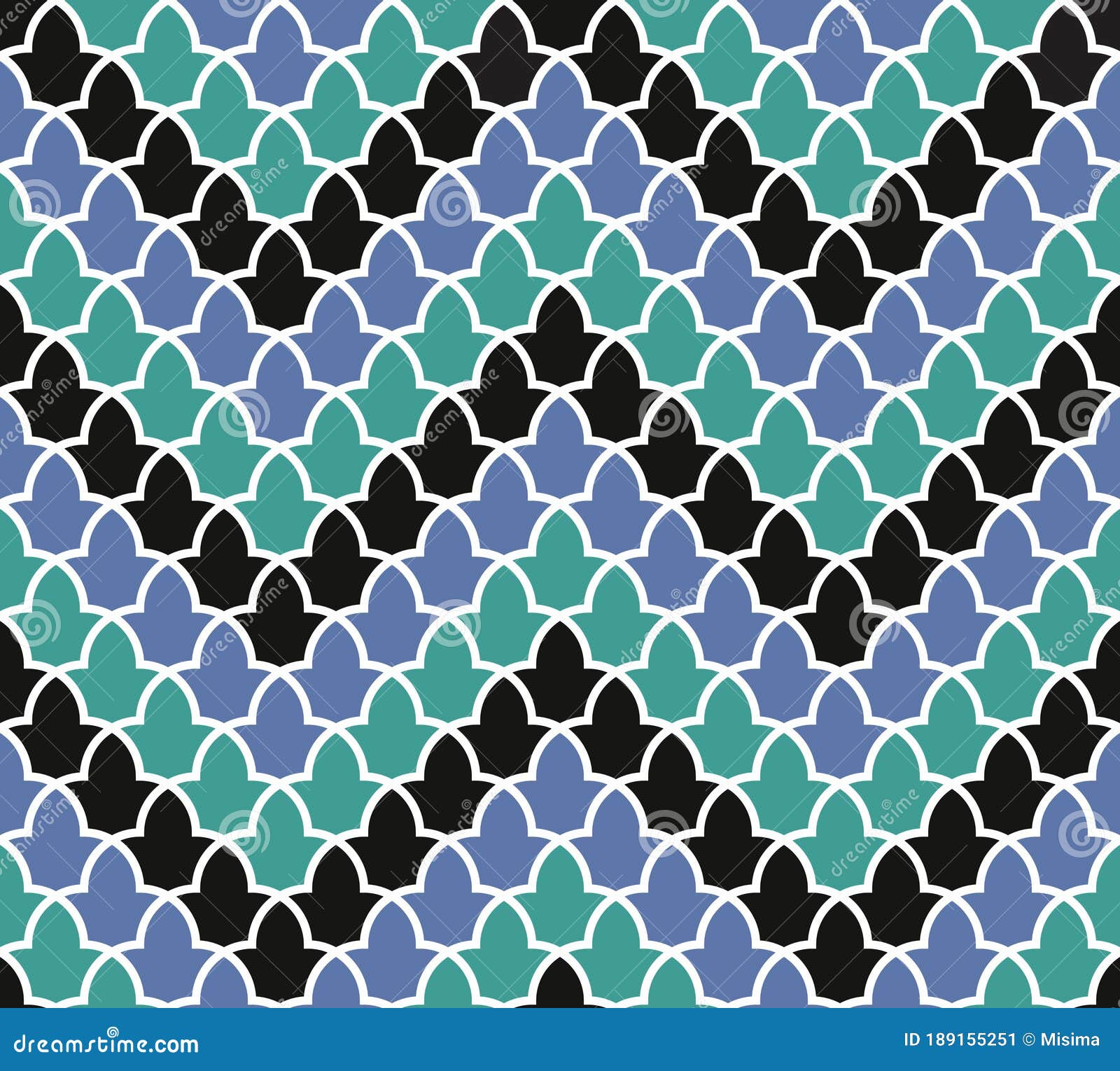 Pattern from the Alhambra Palace Stock Vector - Illustration of ...