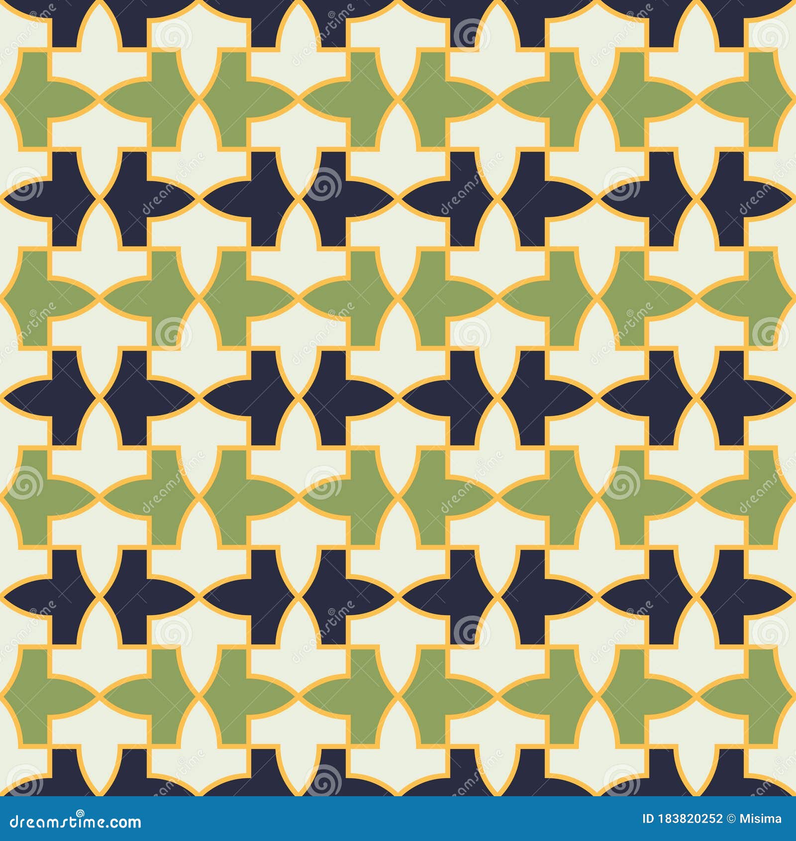 Pattern from the Alhambra Palace Stock Vector - Illustration of ...