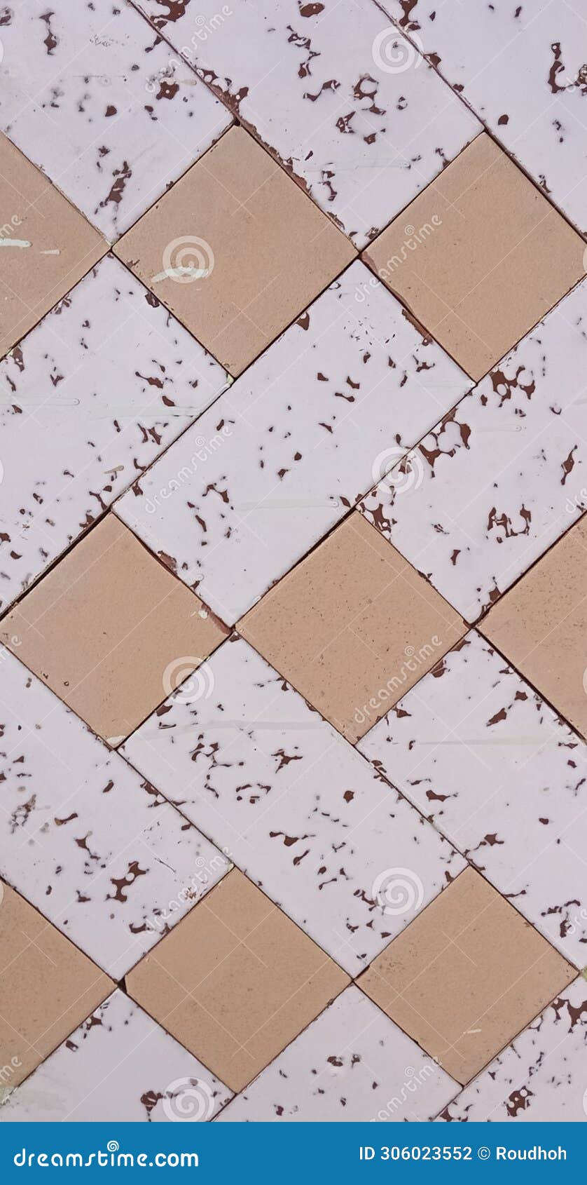 A Pattern of Alternating White and Beige Tiles. Stock Photo - Image of ...