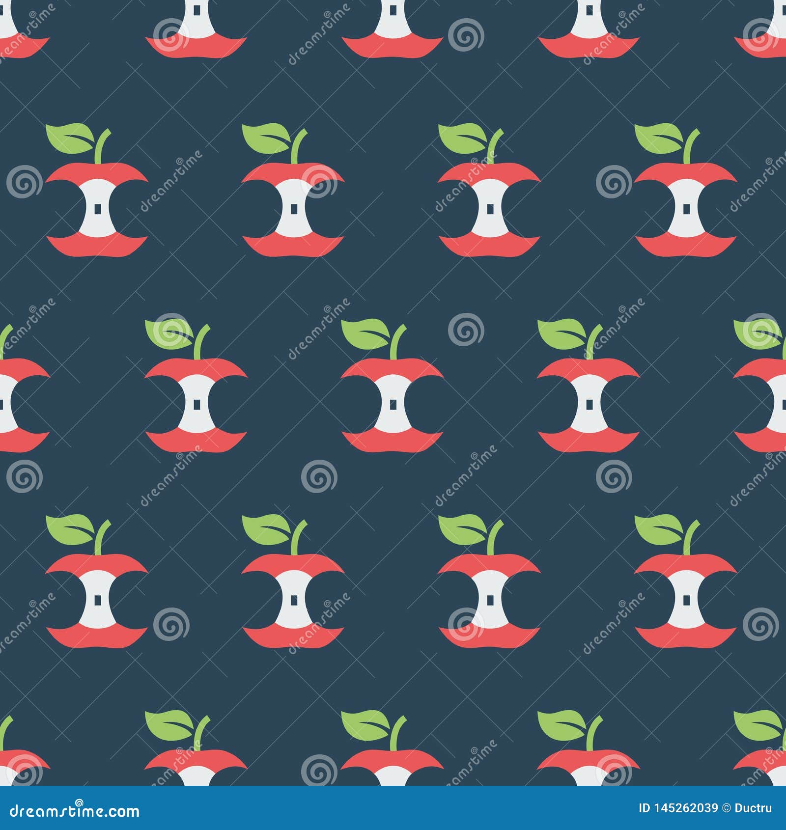 Simple Vector Illustration with Ability To Change. Pattern with Apple ...