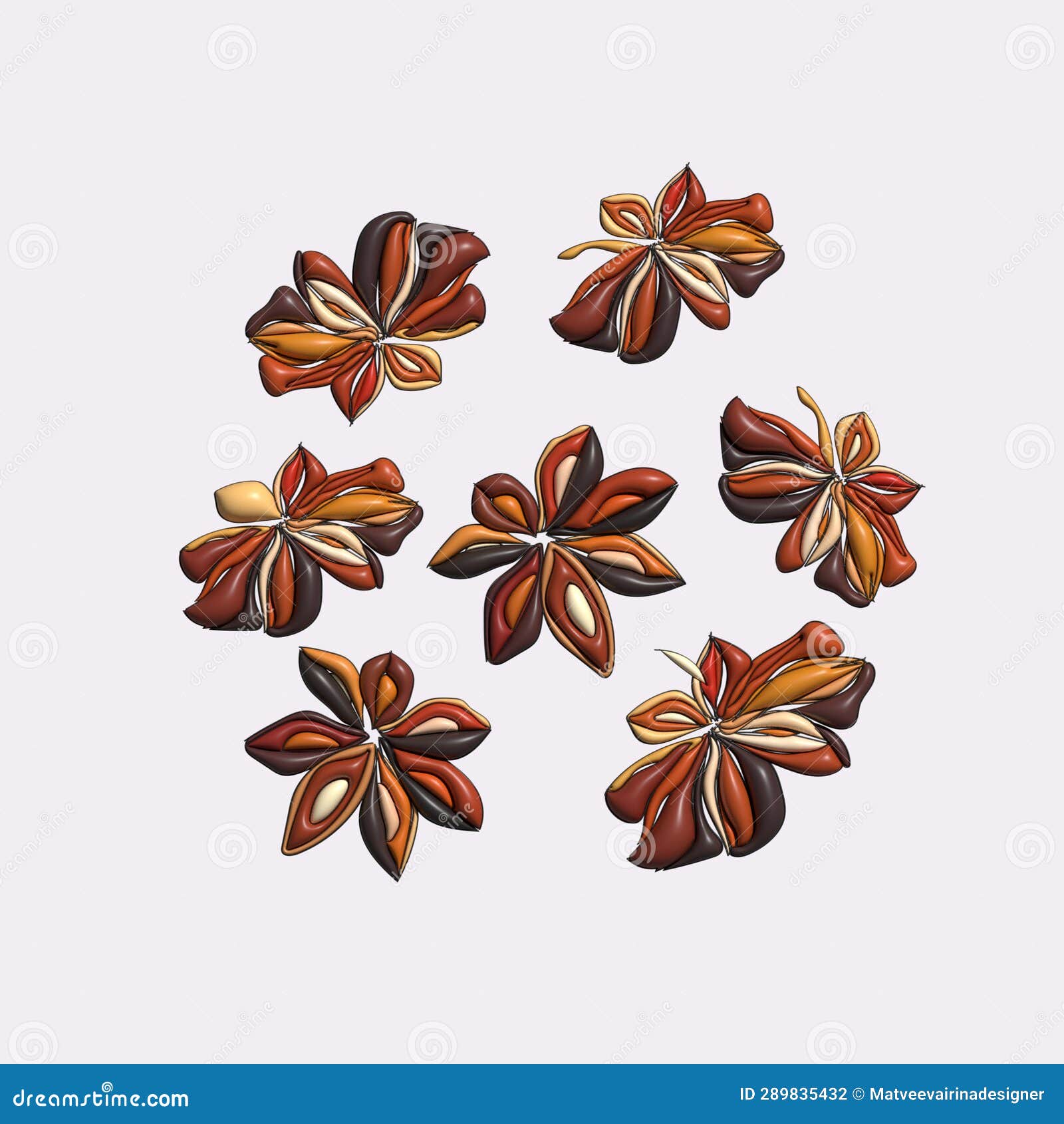 Pattern and Background with Anise in 3D Manner for Your Designs and ...