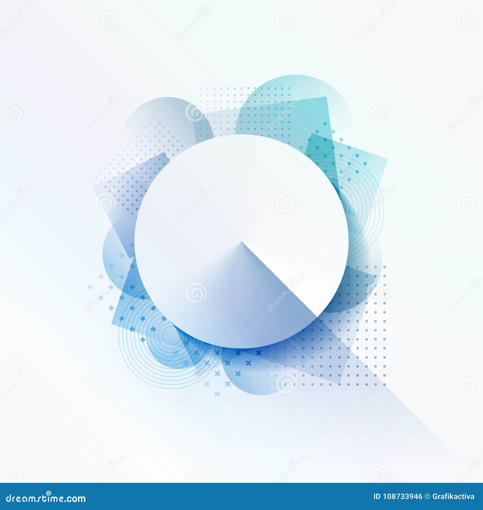 Pattern Background with Circle and Geometric Shapes. Central Cir Stock ...