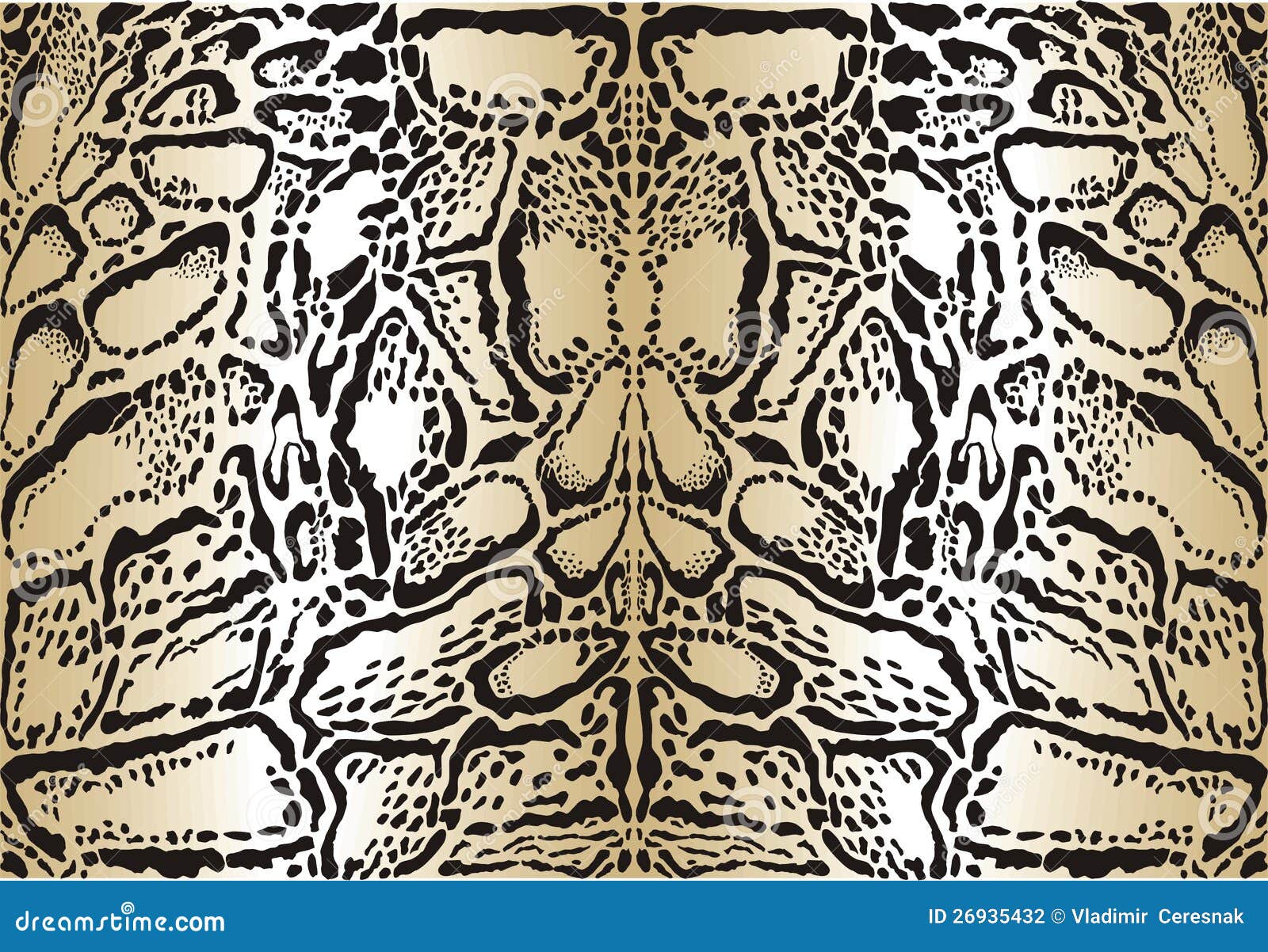 Pattern Background Clouded Leopard Stock Vector - Illustration of ...
