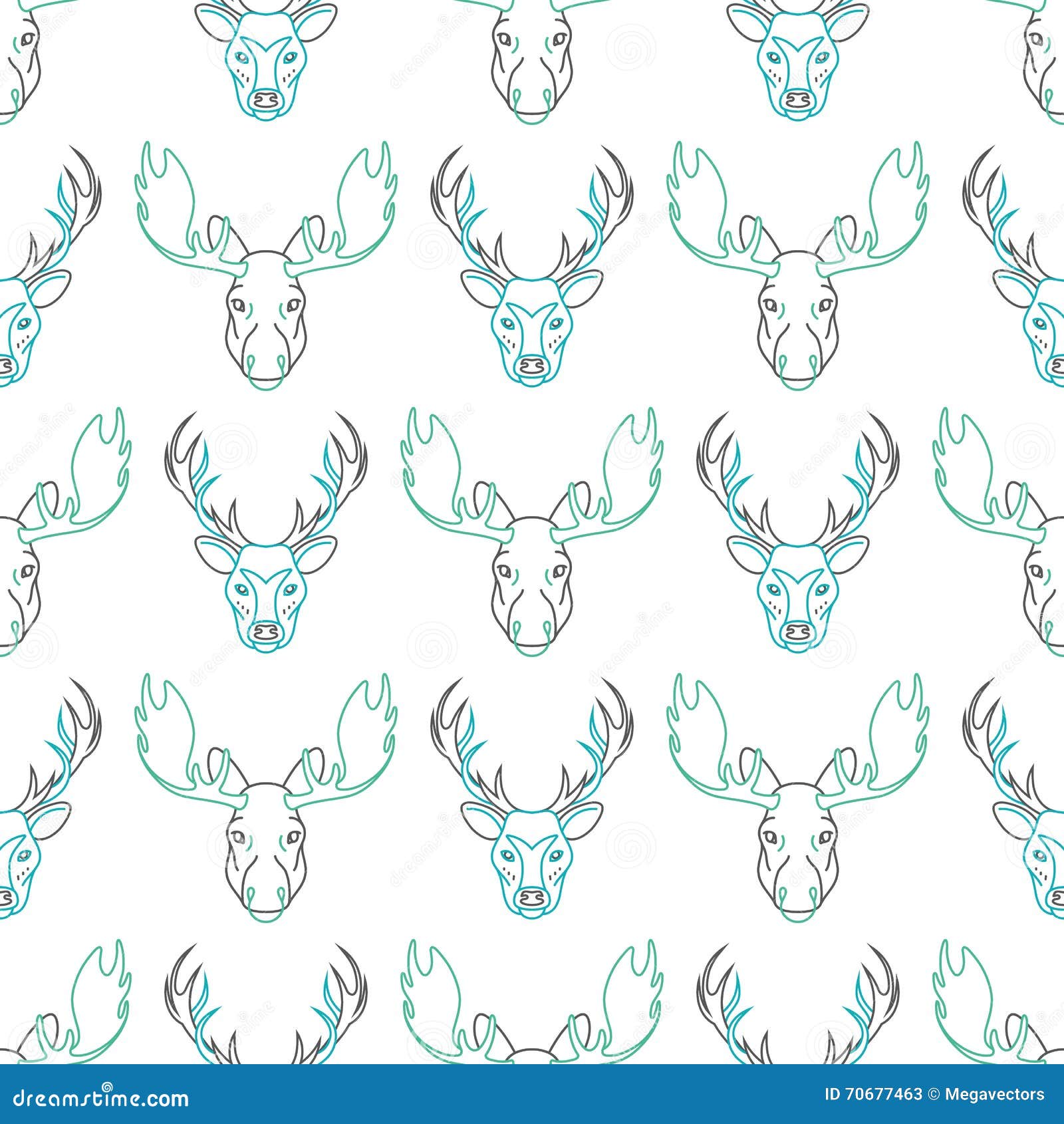 Pattern Background with the Deer . Seamless Patterns Elk, Stock Vector ...