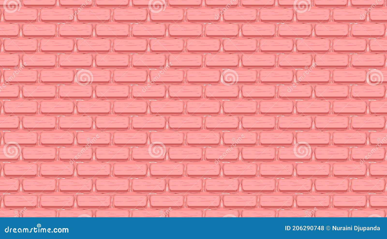 Pattern Background with Pink Bricks Stock Vector - Illustration of ...