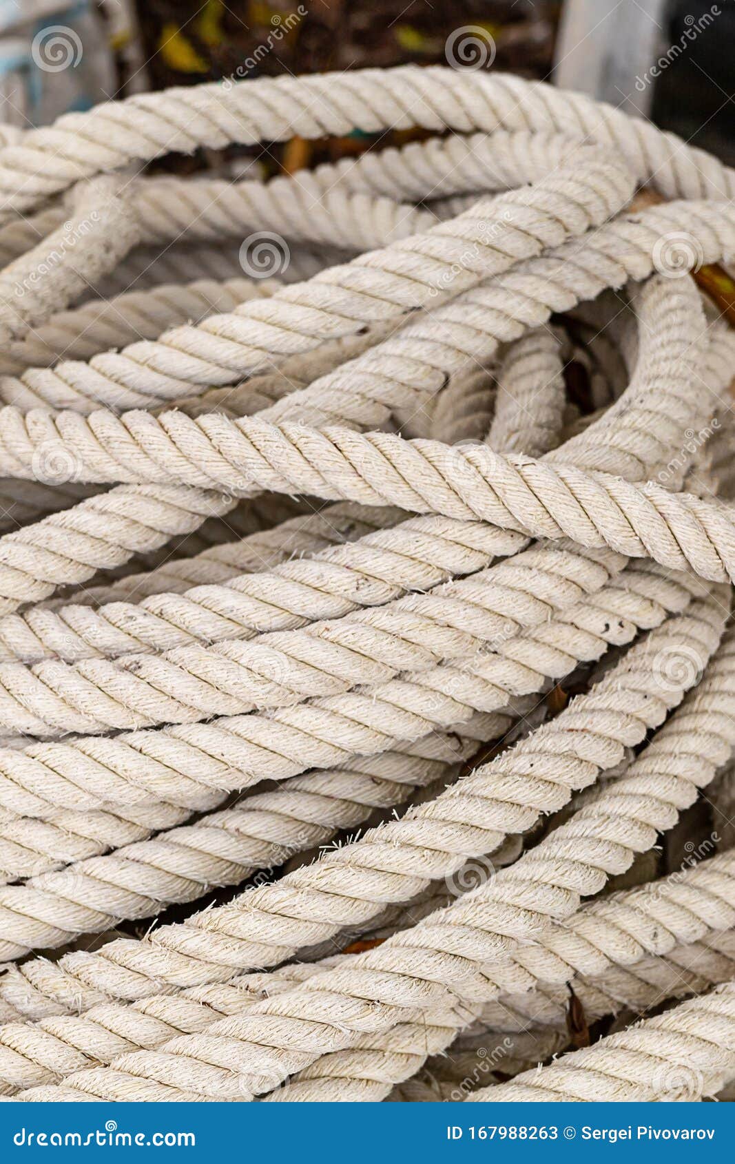 Pattern Background Thin Rope White Braided Multi Rope Curved Design ...