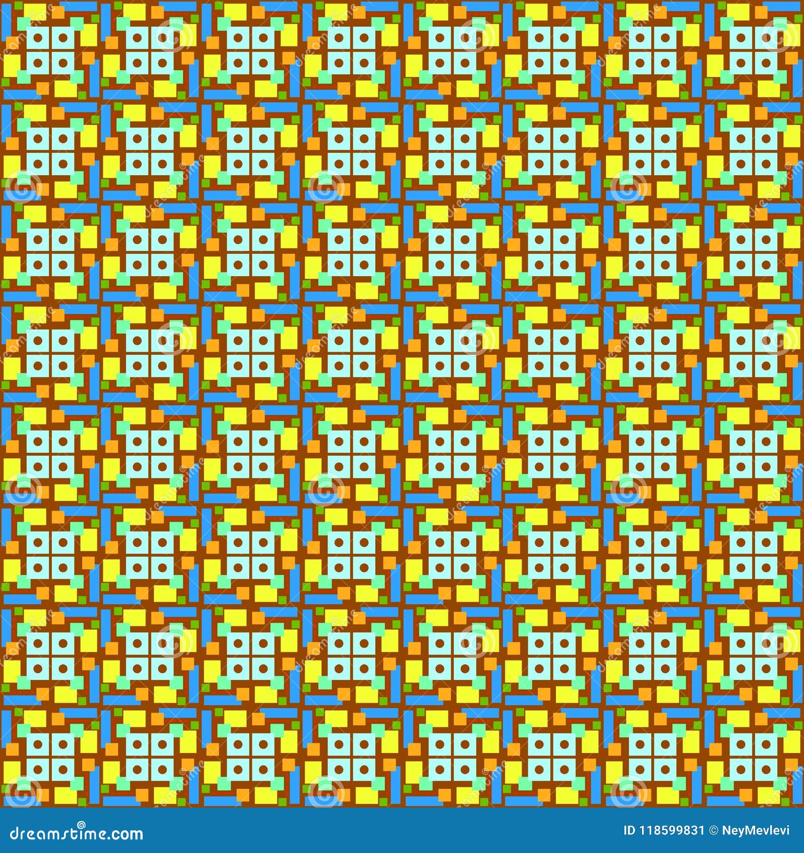 Pattern of Box Motifs Like Dice Stock Vector - Illustration of creative ...