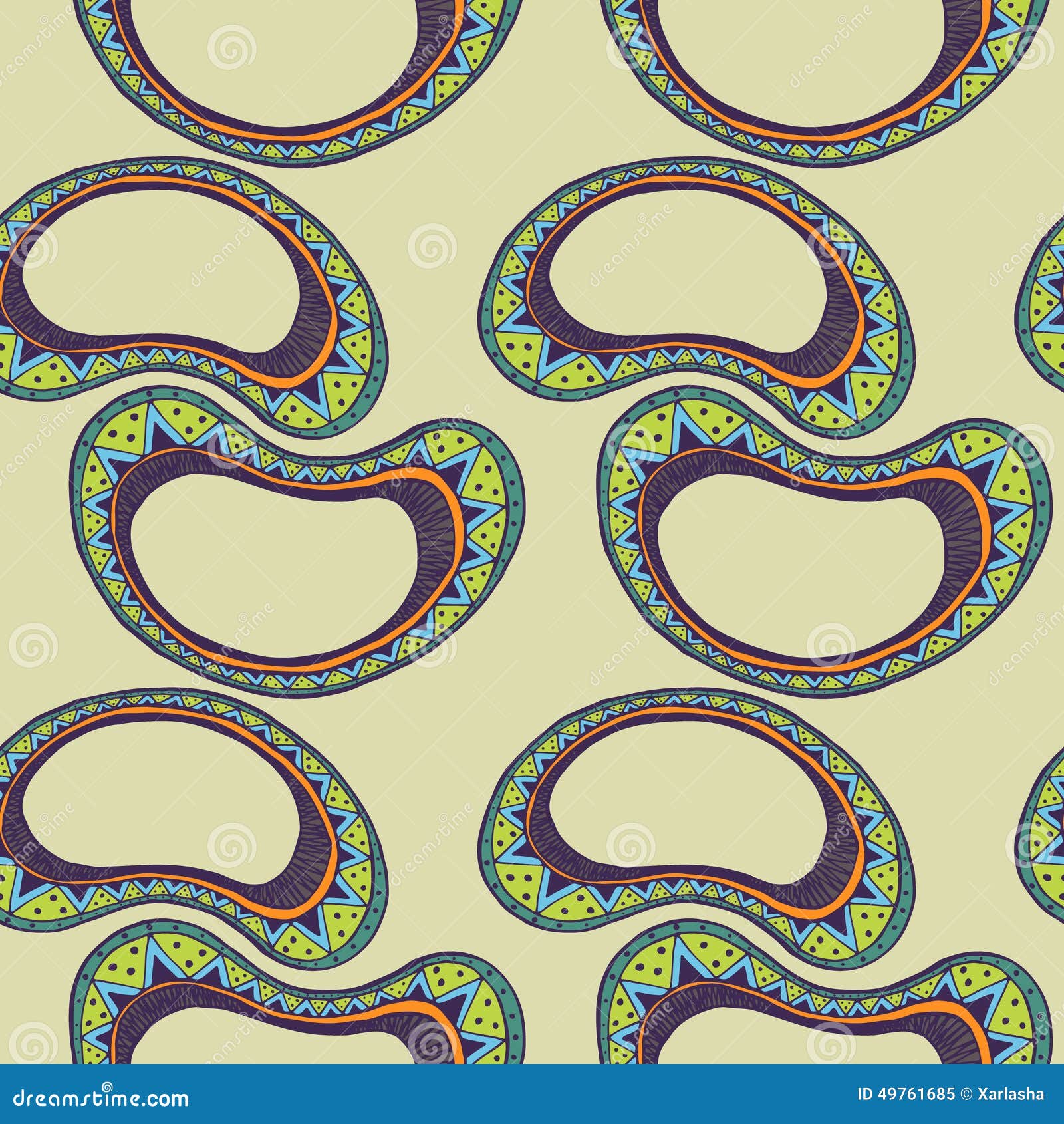 Pattern with beans stock vector. Illustration of abstractions - 49761685