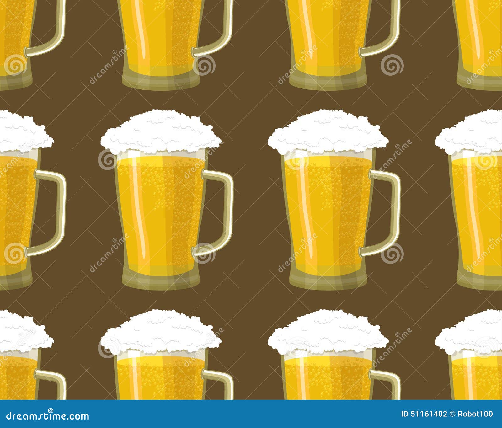Pattern Beer Background Seamless Stock Vector - Illustration of party ...