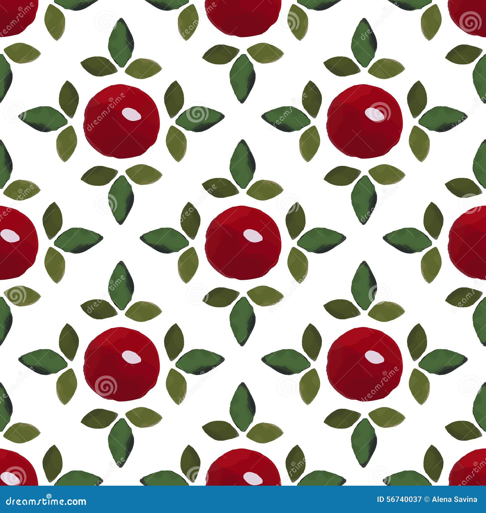 Pattern Berries stock vector. Illustration of leaf, colorful - 56740037