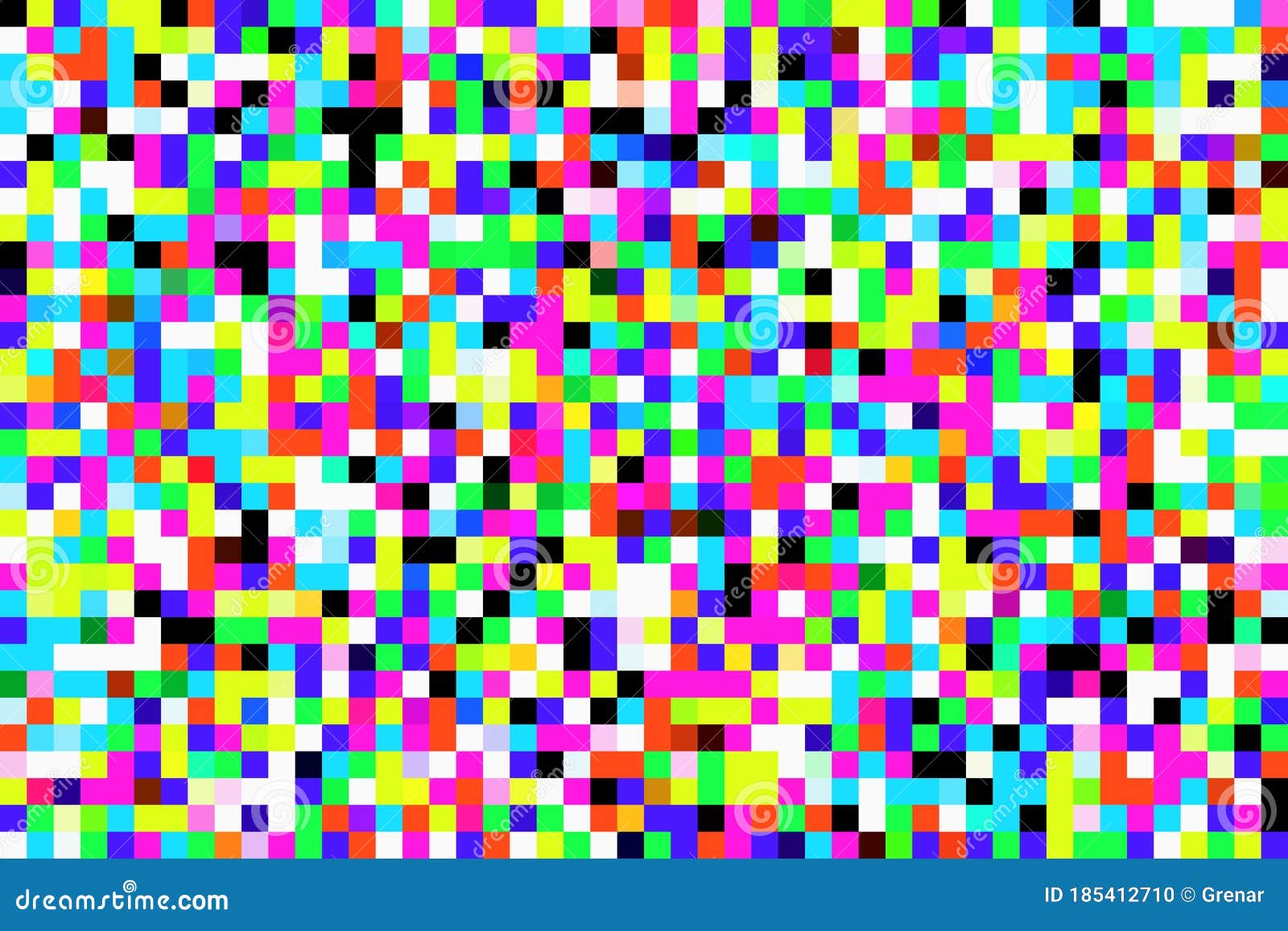 Noise Random Big Blocks Mess Stock Illustration - Illustration of ...