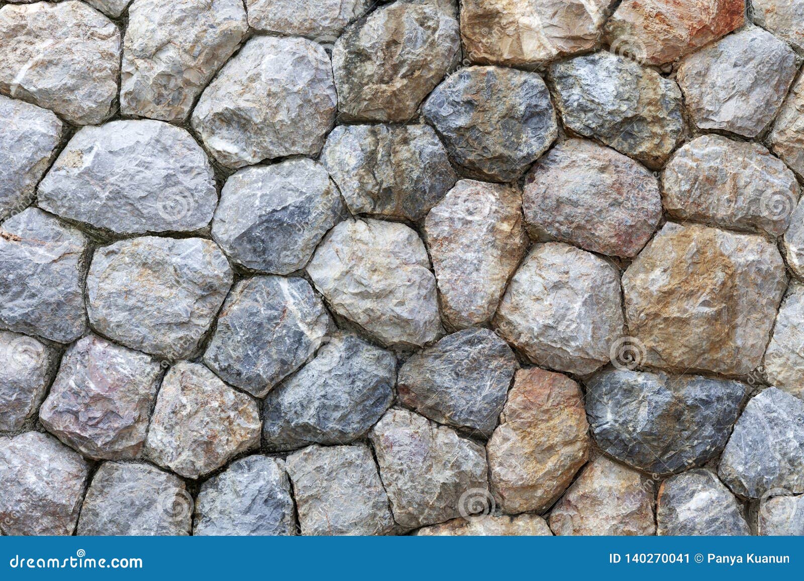 Pattern of Big Stone Wall for Background and Design Stock Image - Image ...