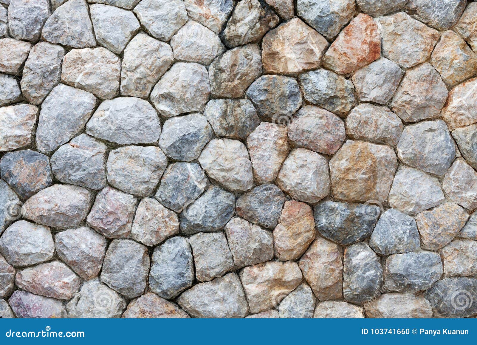 Pattern of Big Stone Wall for Background and Design Stock Photo - Image ...
