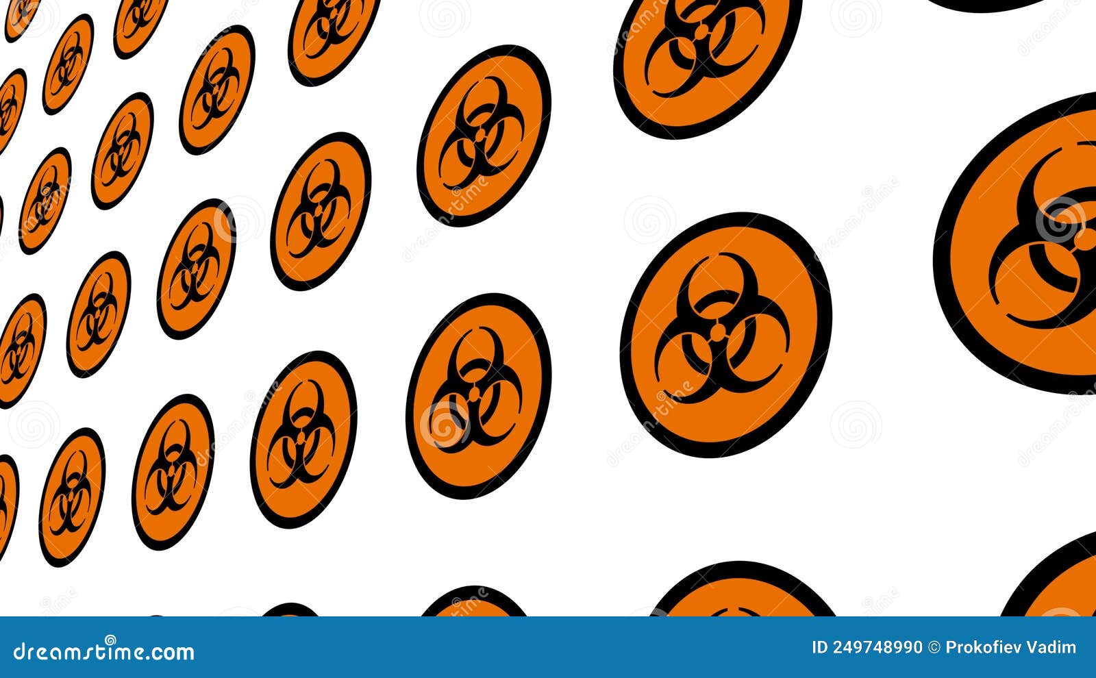 Pattern of Biohazard Signs. Stock Illustration - Illustration of sign ...