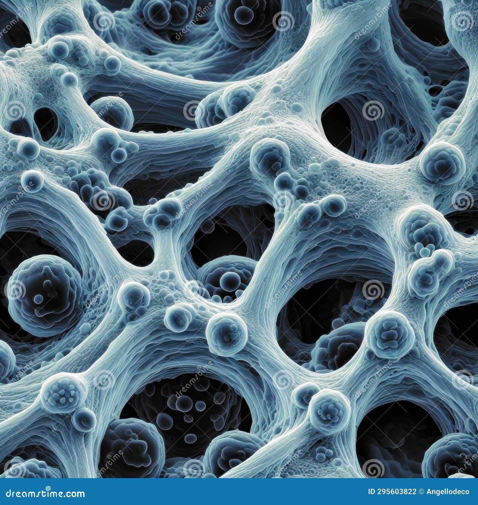 Pattern Biological of Bone Structure. Generative Ai Stock Photo - Image ...
