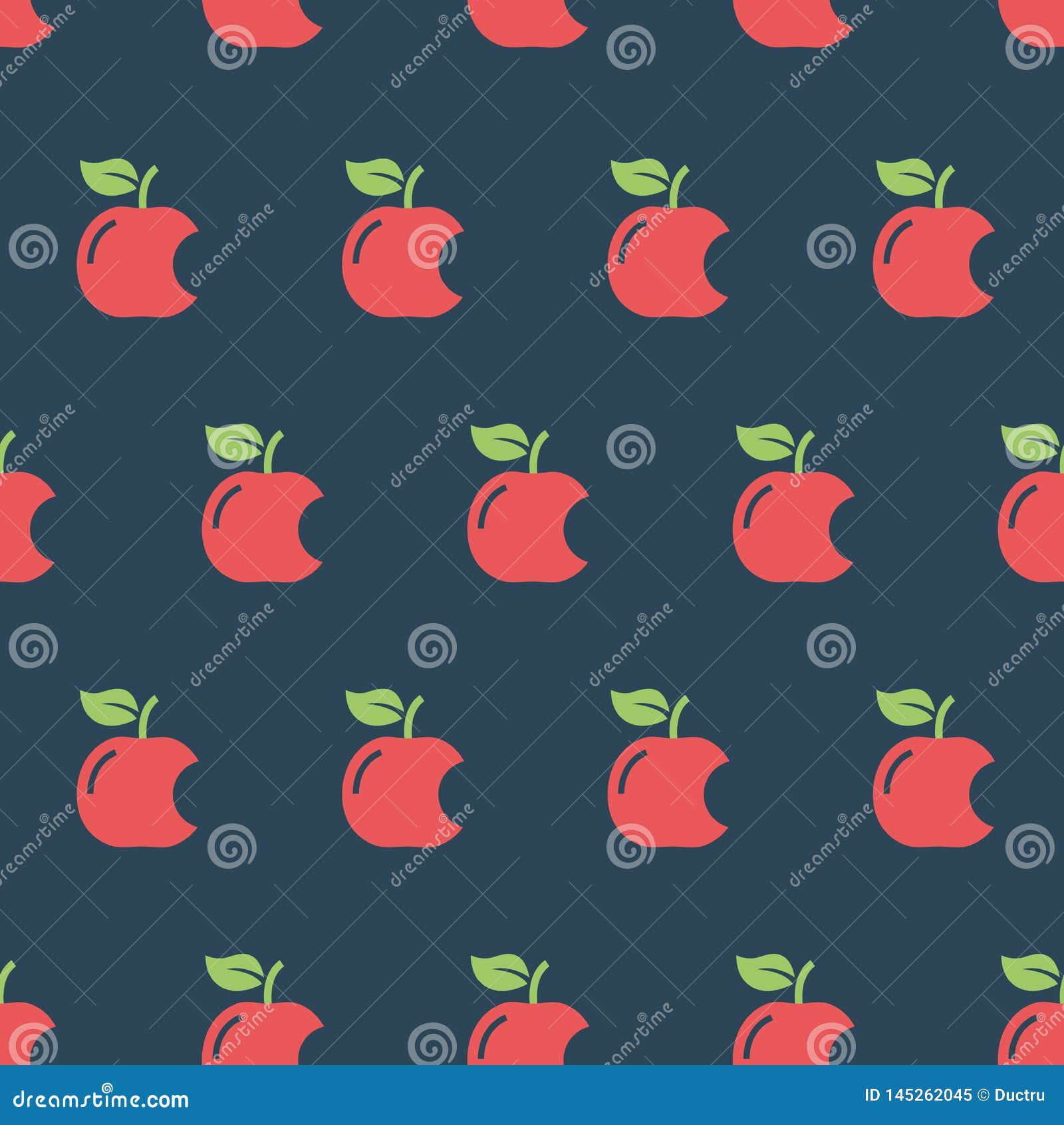 Simple Vector Illustration with Ability To Change. Pattern with Bitten ...