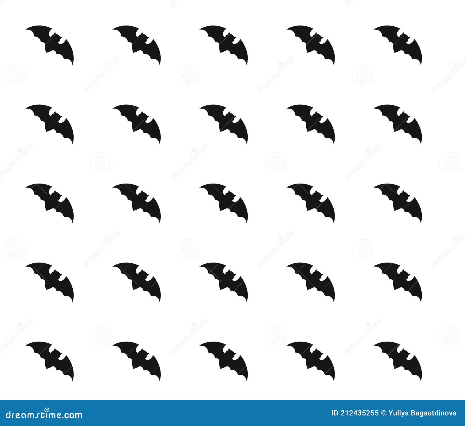 Pattern. Black Bats on a White Background Stock Vector - Illustration ...