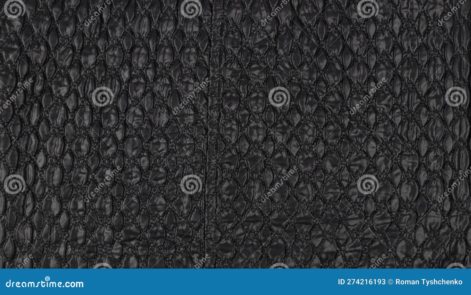 A Pattern on a Black Leather Surface. Black Leather Texture Background ...