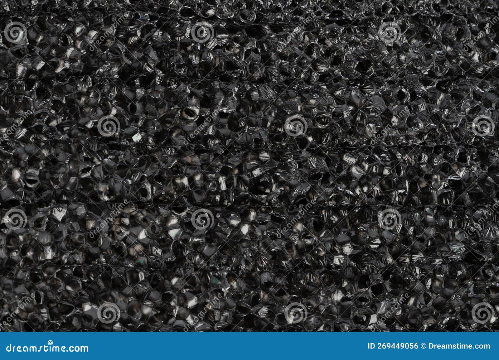 Black Polymer Particles On A White Background. Texture Stock Photo ...