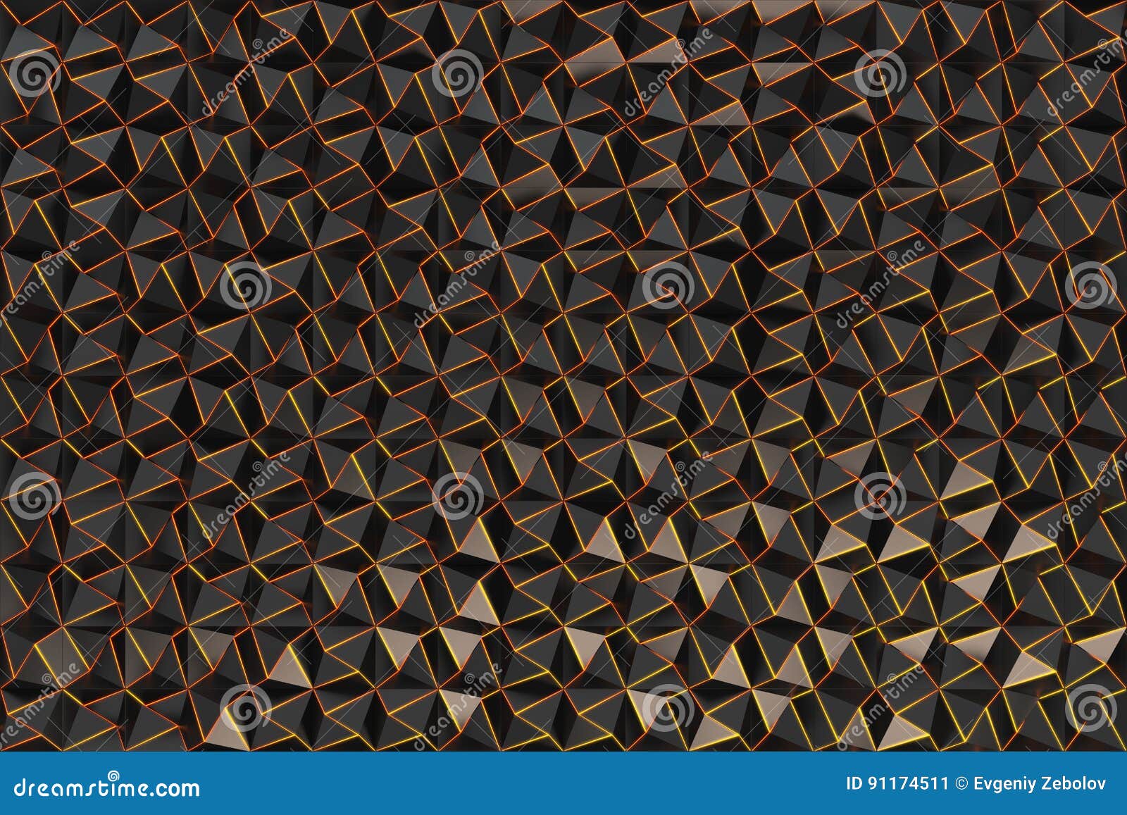 Pattern of Black Pyramid Shapes Stock Illustration - Illustration of ...