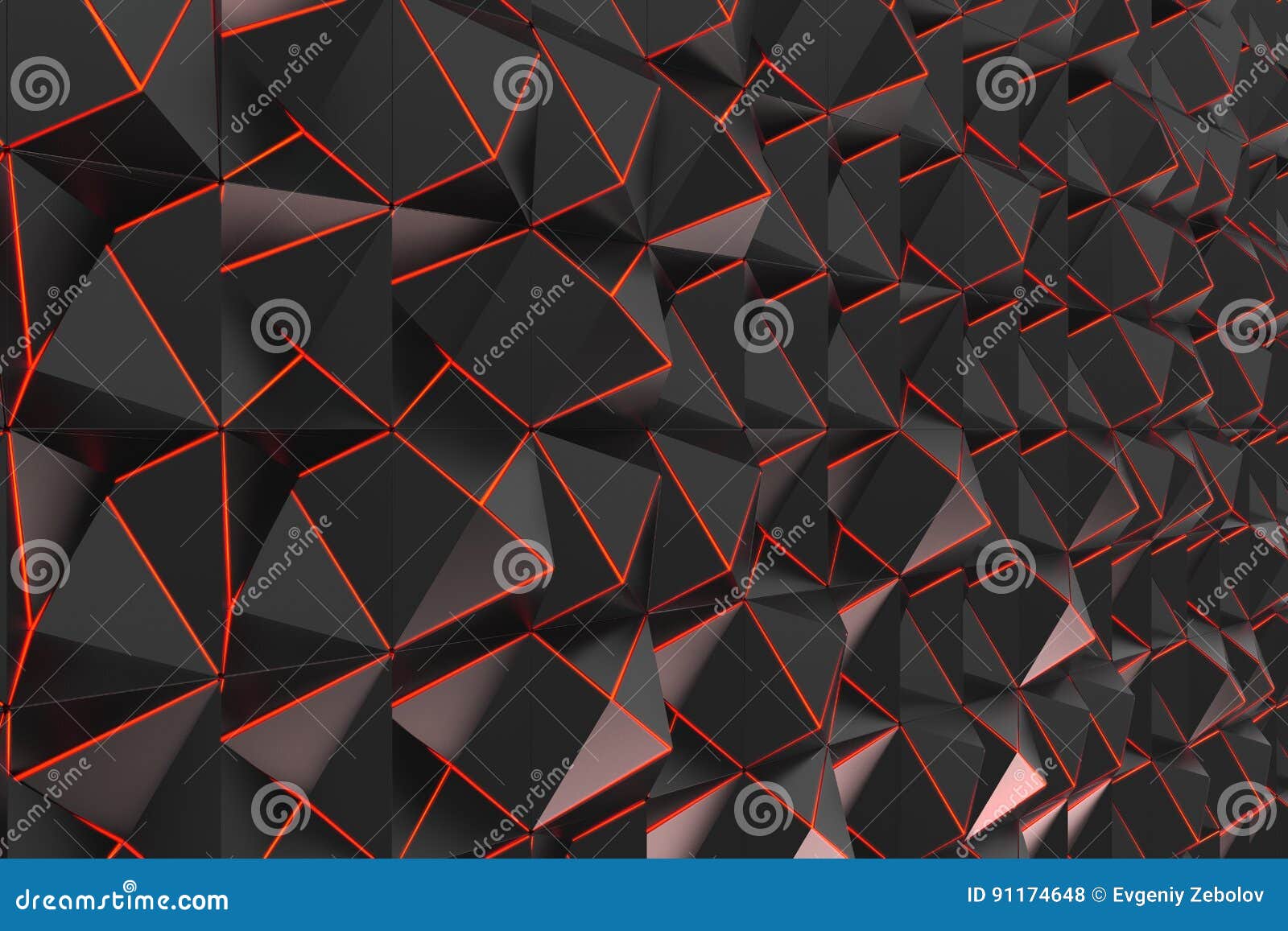 Pattern of Black Pyramid Shapes Stock Illustration - Illustration of ...
