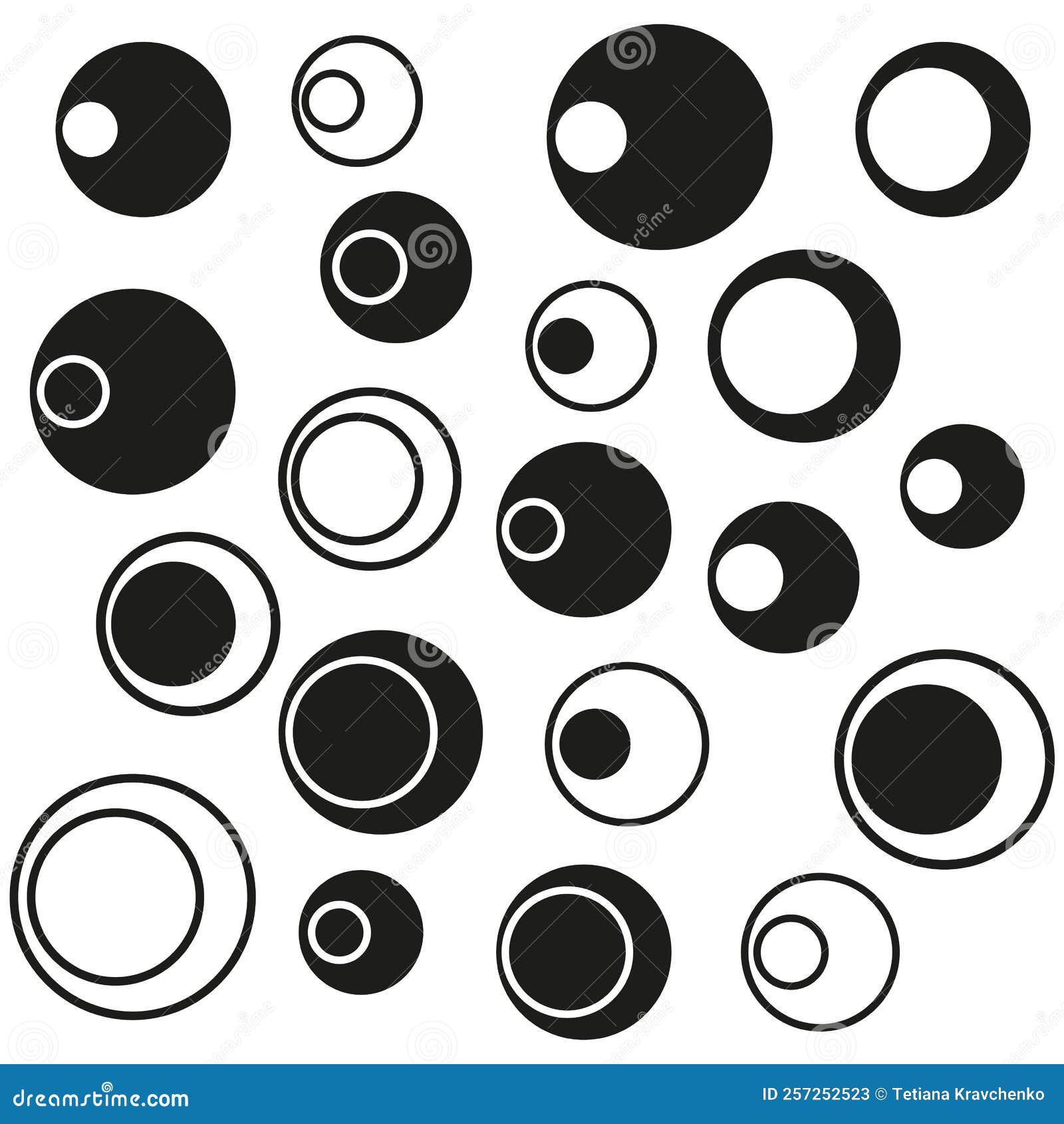 Pattern with Black Small Circles. Shape Background. Geometric Element ...