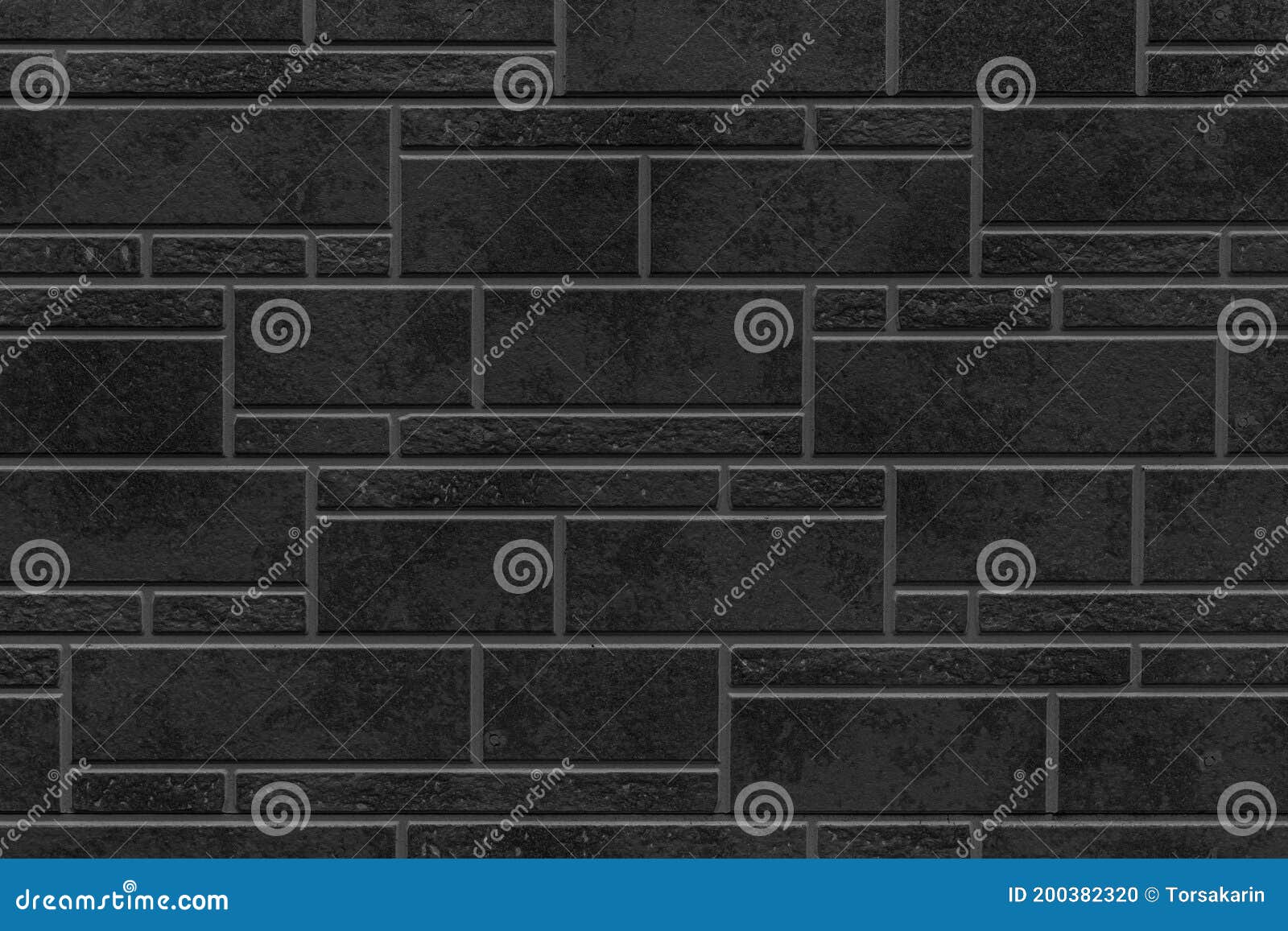 Pattern of Black Stone Cladding Wall Tile Texture and Seamless ...