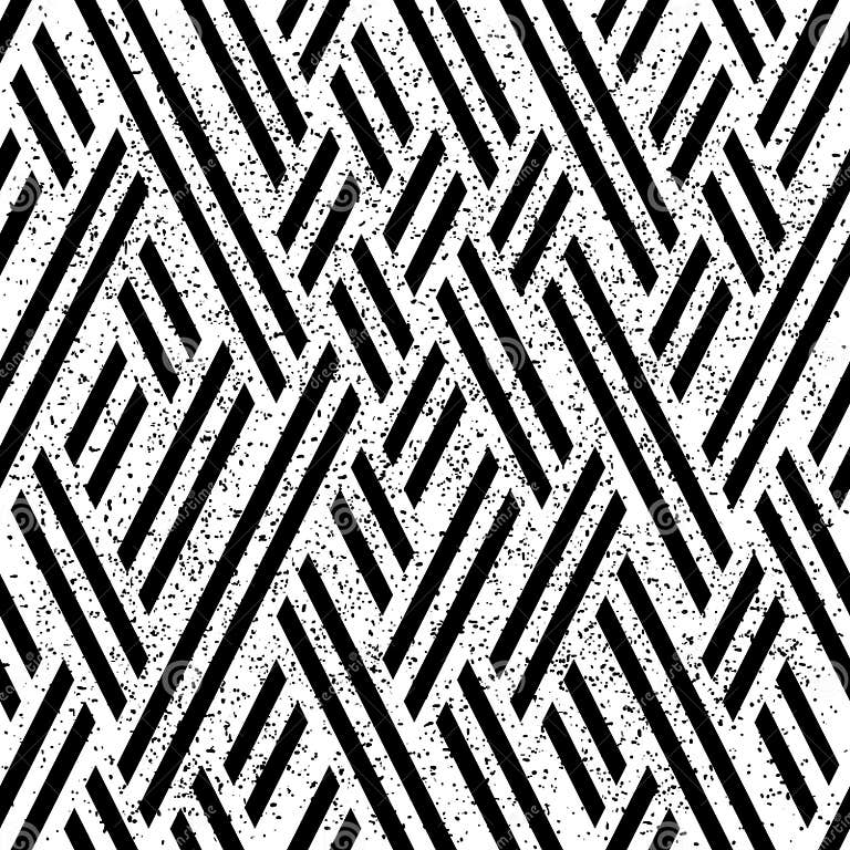 Pattern with Black Stripes 9810, Modern Stylish Image. Stock Vector ...