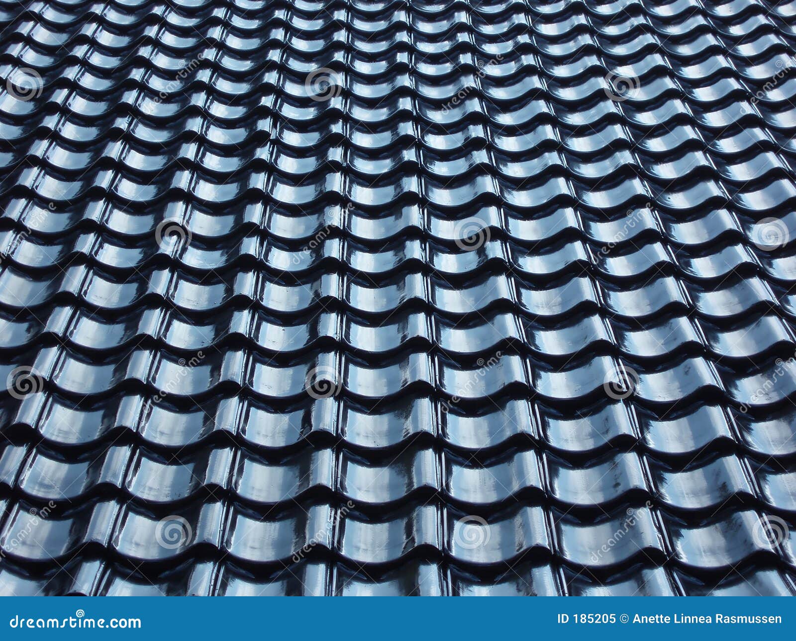 Pattern of Black Tiled Roof Stock Image - Image of structure, element ...