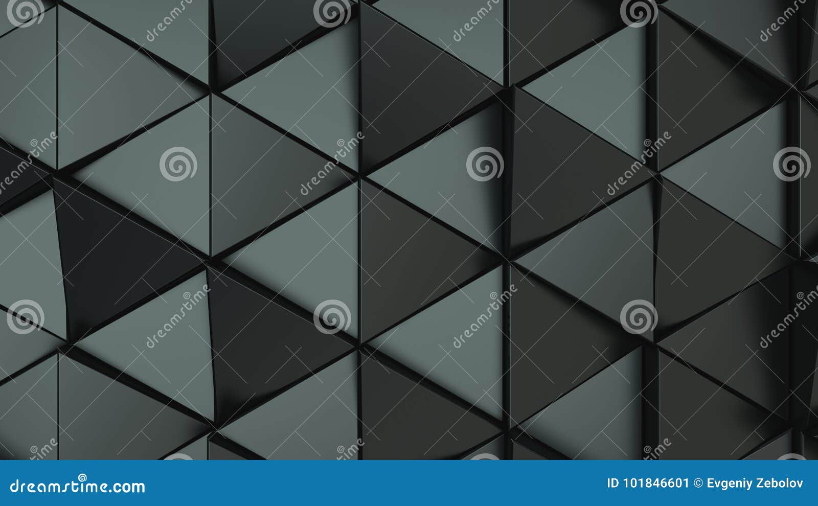 Pattern of Black Triangle Prisms Stock Illustration - Illustration of ...