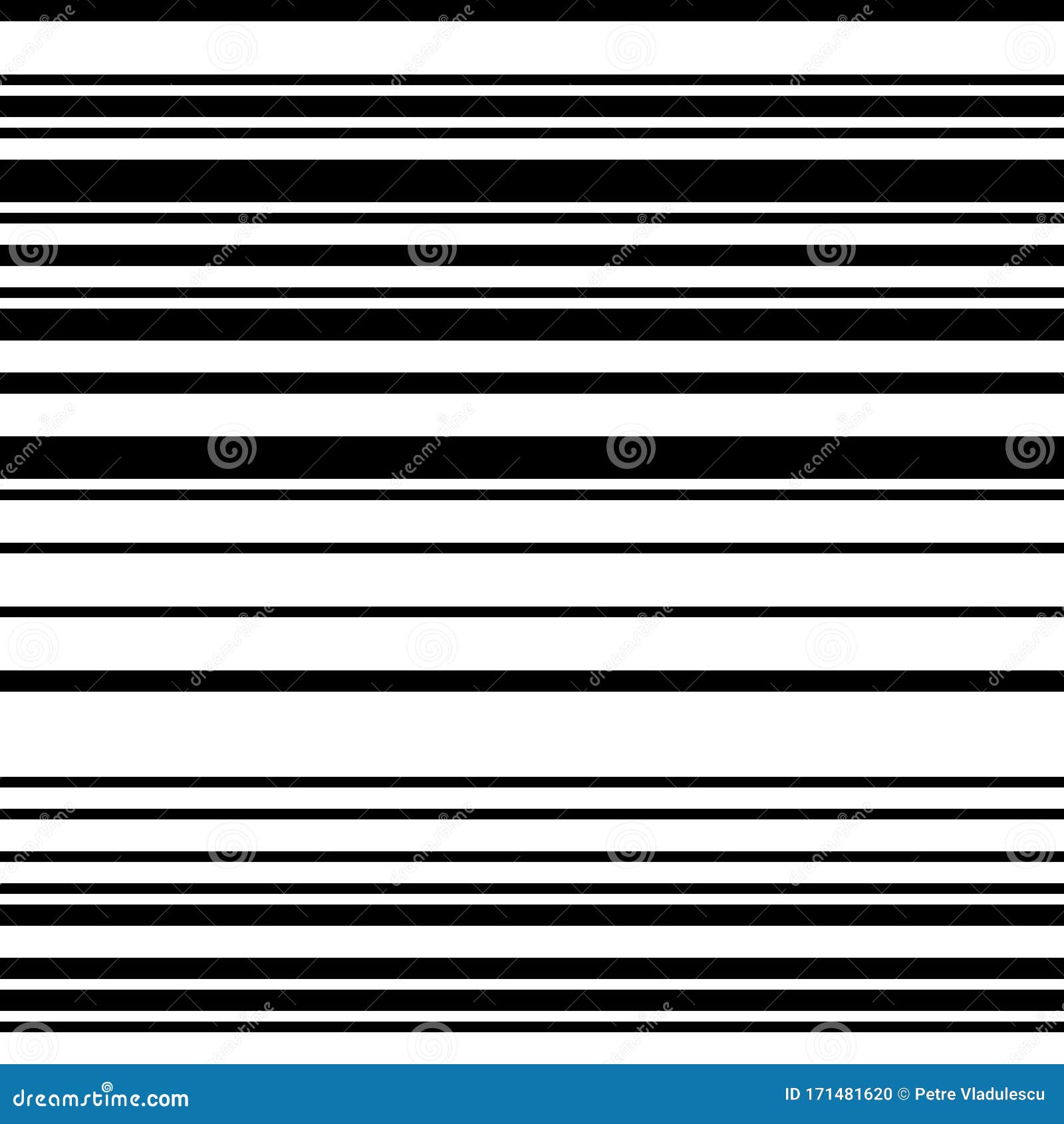 Pattern with Black and White Horizontal Lines, Modern Stylish Image ...