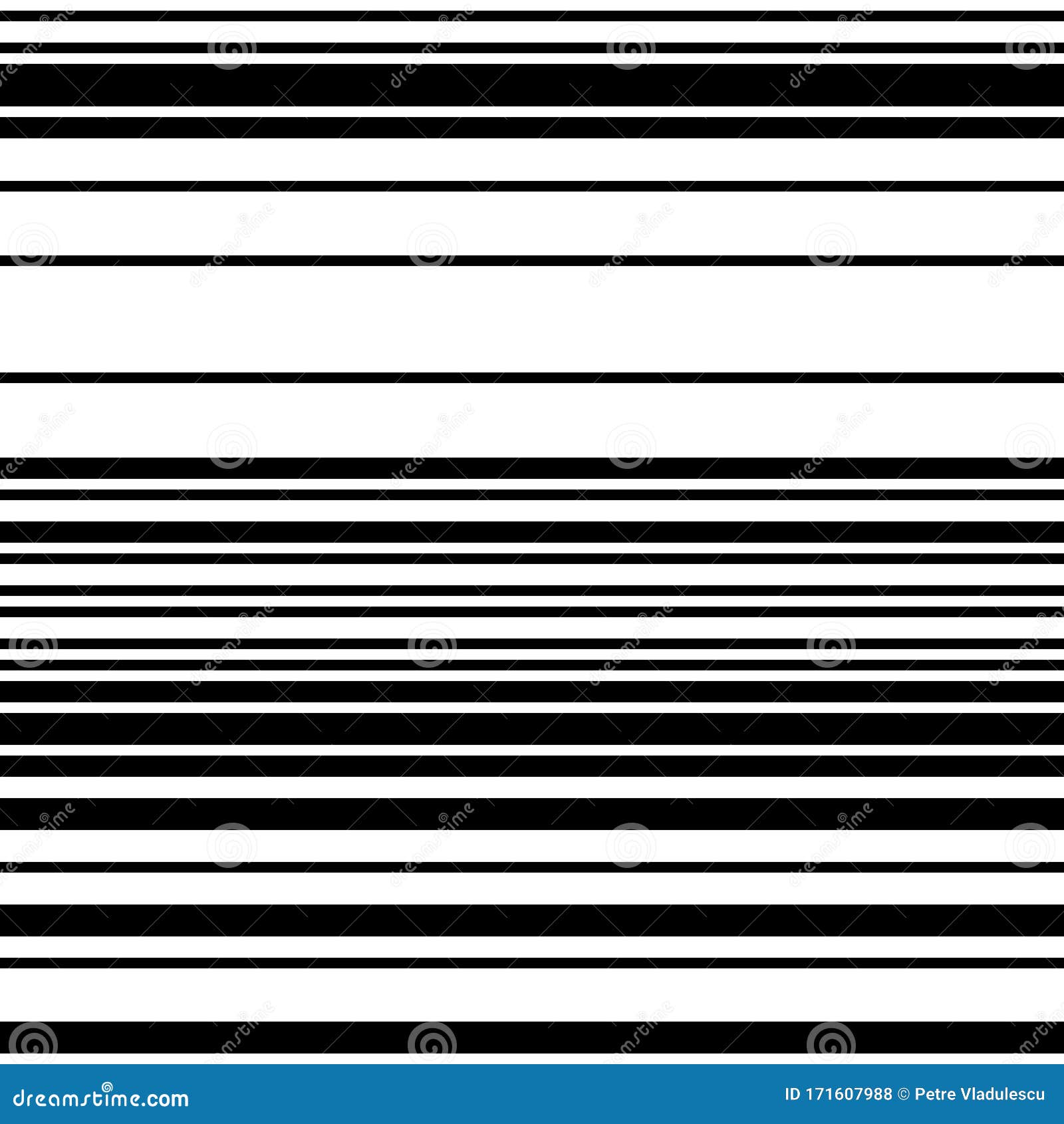 Pattern with Black and White Horizontal Lines, Modern Stylish Image ...