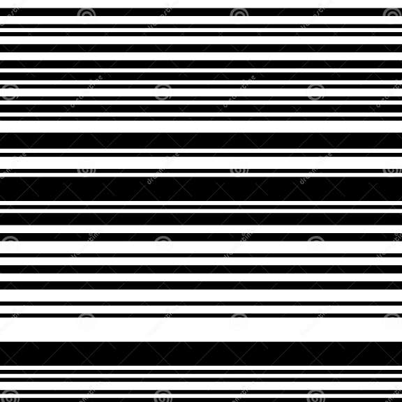 Pattern with Black and White Horizontal Lines, Modern Stylish Image ...